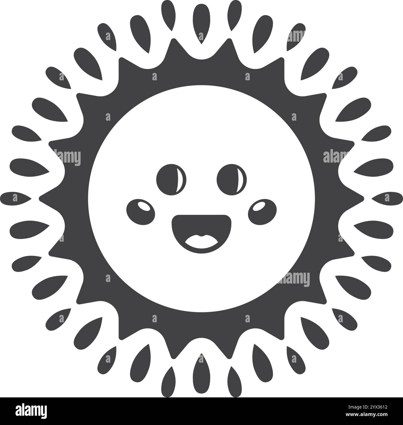 Sunbeam emoji style hi-res stock photography and images - Alamy