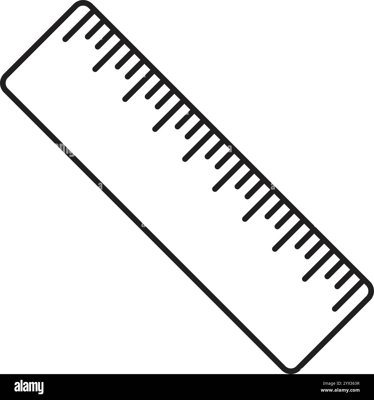 Metric Measurement Icon In Flat Style Measure Scale Vector