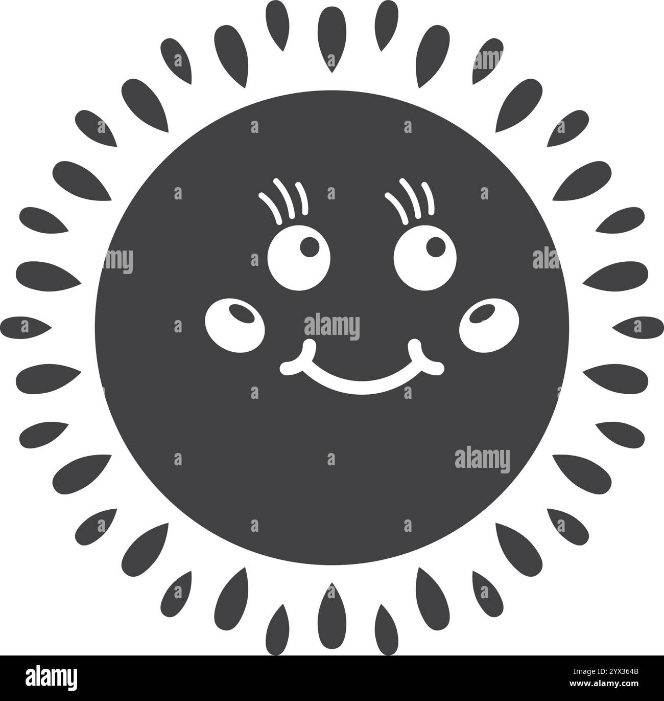 Sun face expression in Cut Out Stock Images & Pictures - Alamy