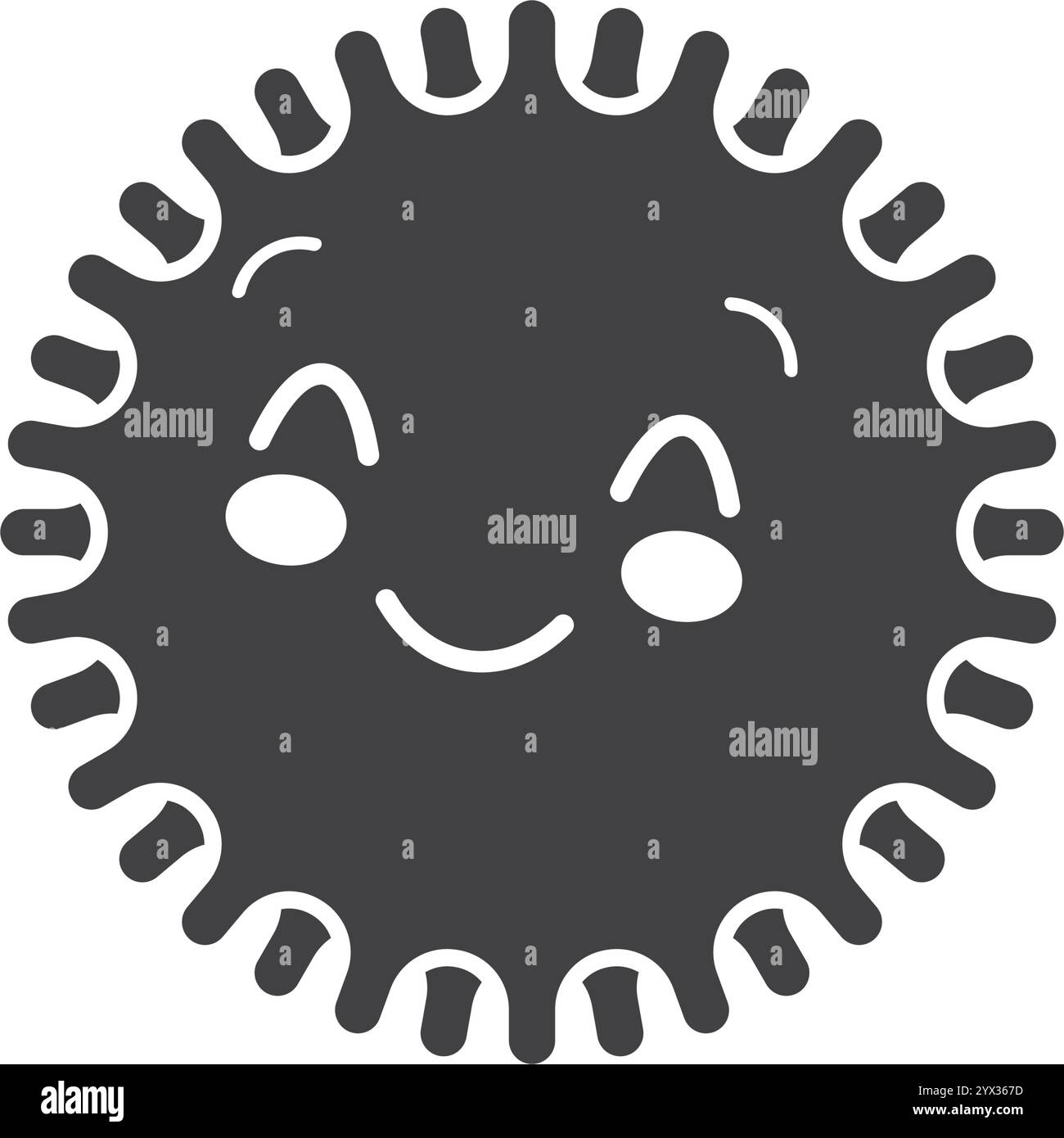 Sunbeam emoji style Stock Vector Images - Alamy