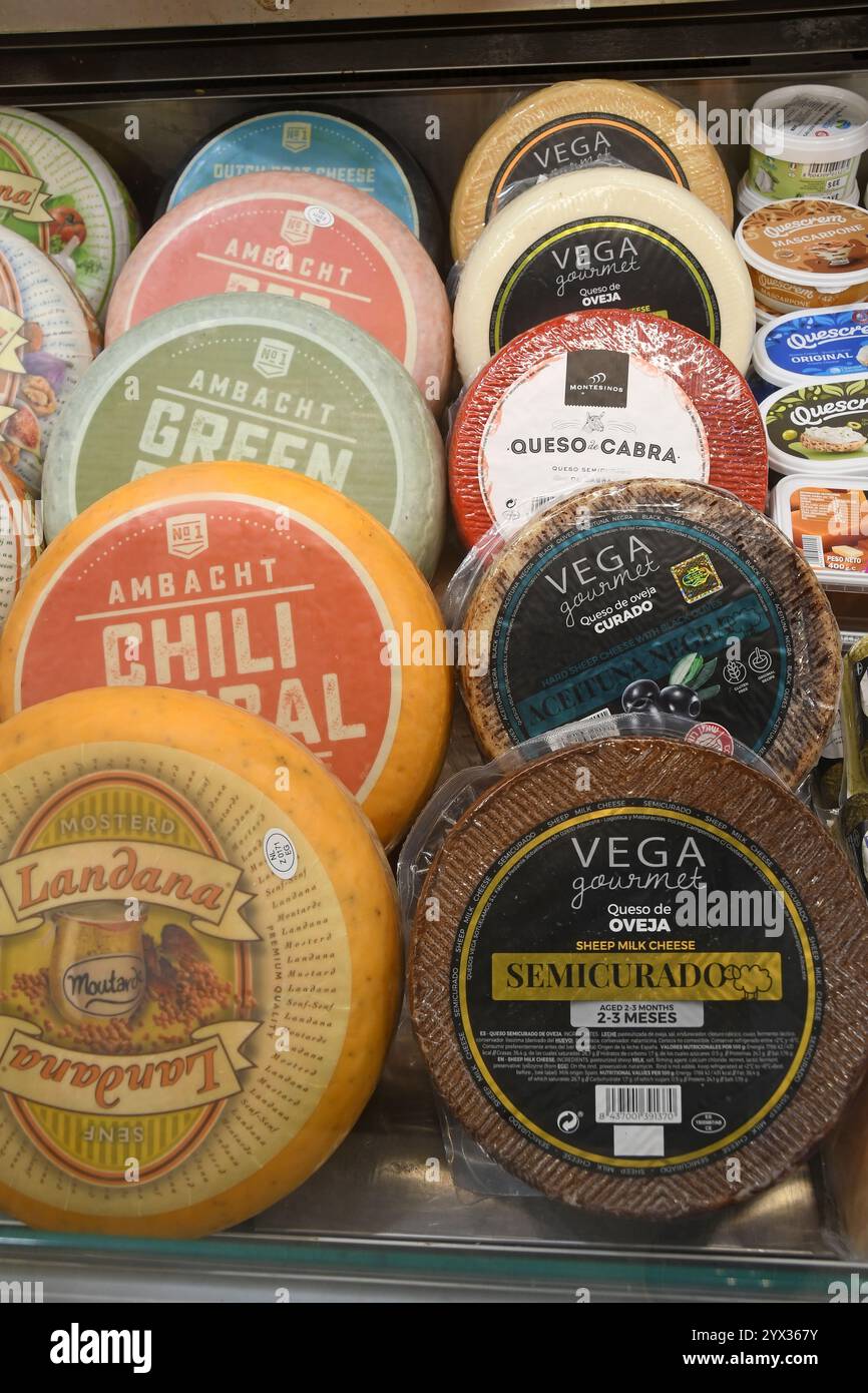 Various types of cheese Stock Photo - Alamy