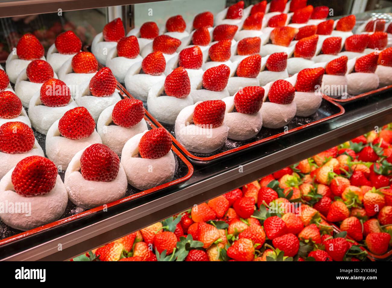 Ichigo Daifuku - Strawberry Mochi, Red Strawberries, Creamy Rice Cakes ...