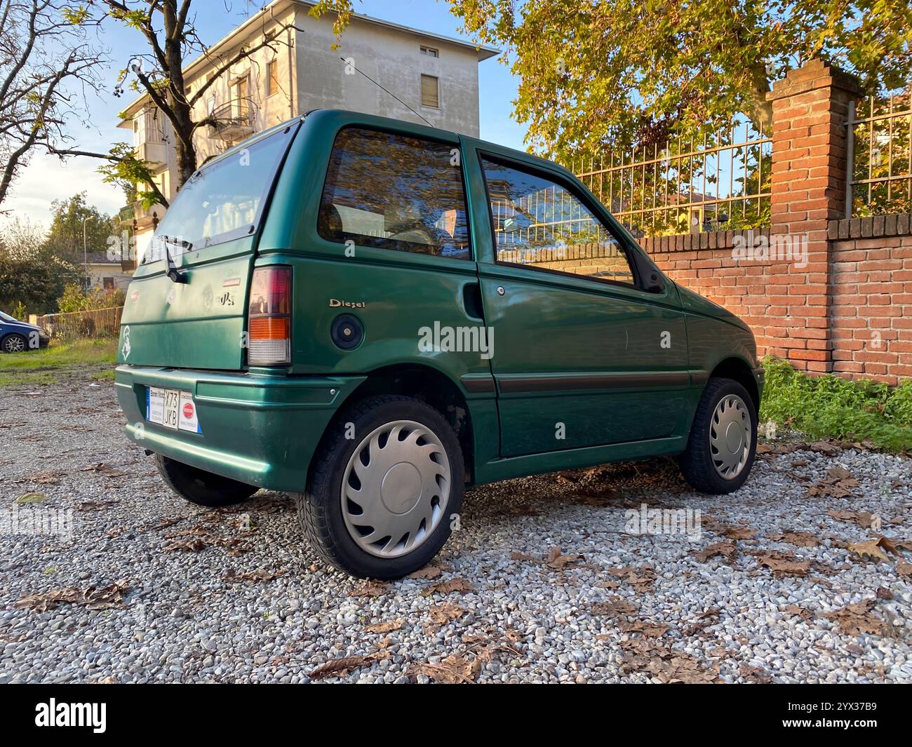 Busseto, Parma, Italy - November 23rd 2024 A green casalini sulky ...