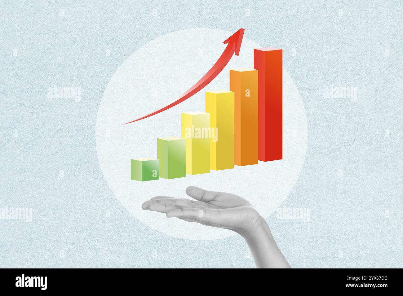 Hand holding growth graph, Concept of business growth and success ...