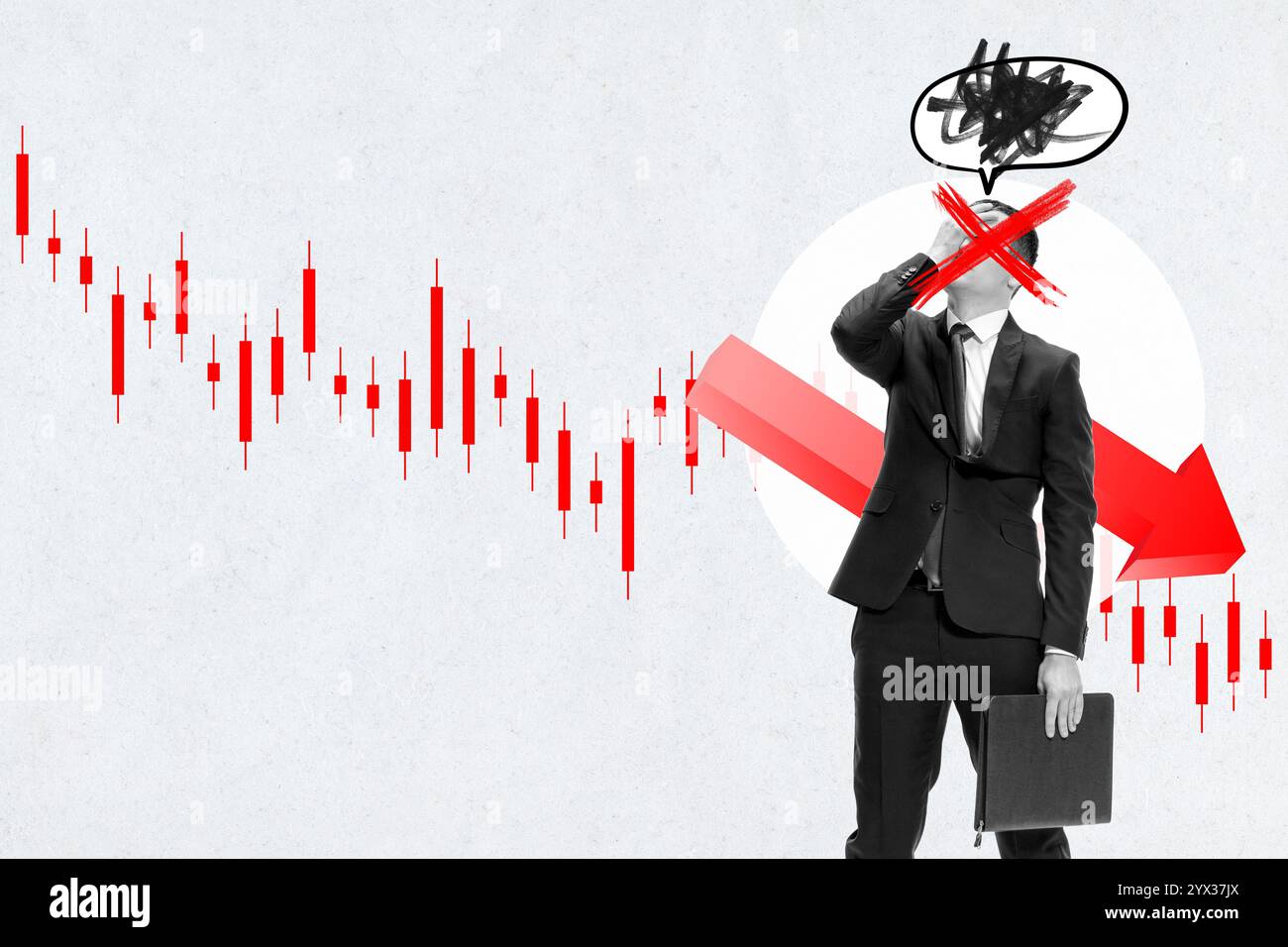 Investor stressed, Stock market crash, Financial crisis, Contemporary ...