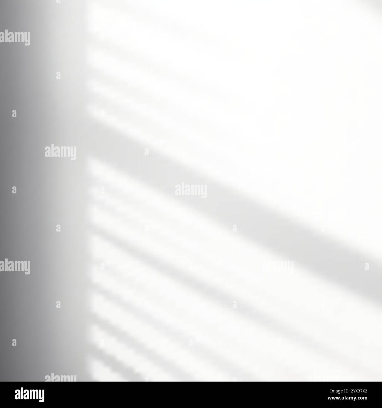 Shadow overlay effect. Window soft light realistic mockup. Vector grey ...