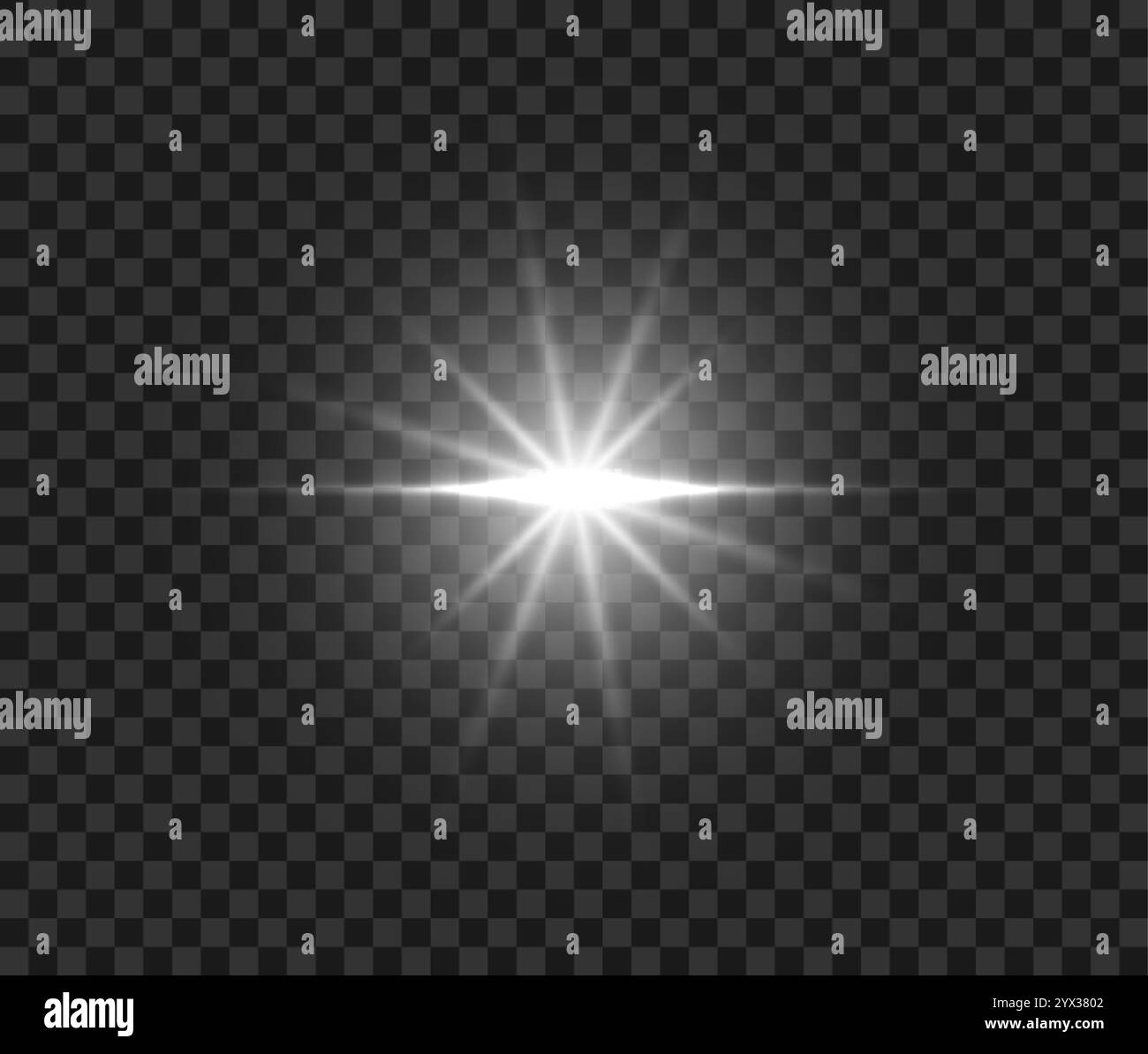 Flare light effects. Glowing star set. Vector optical lens flare light effect Stock Vector Image ...