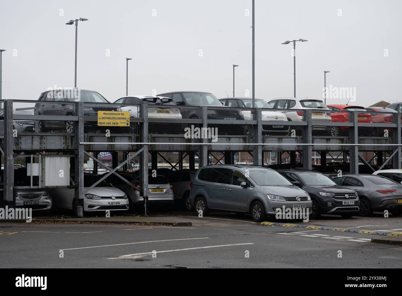 Car park at Nuneaton railway station, Warwickshire, England, UK Stock ...
