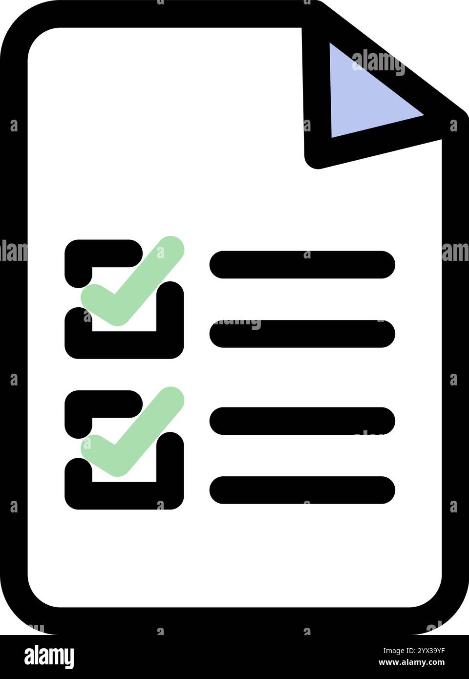 Document with bullet points icon symbol - to do or task list with ...