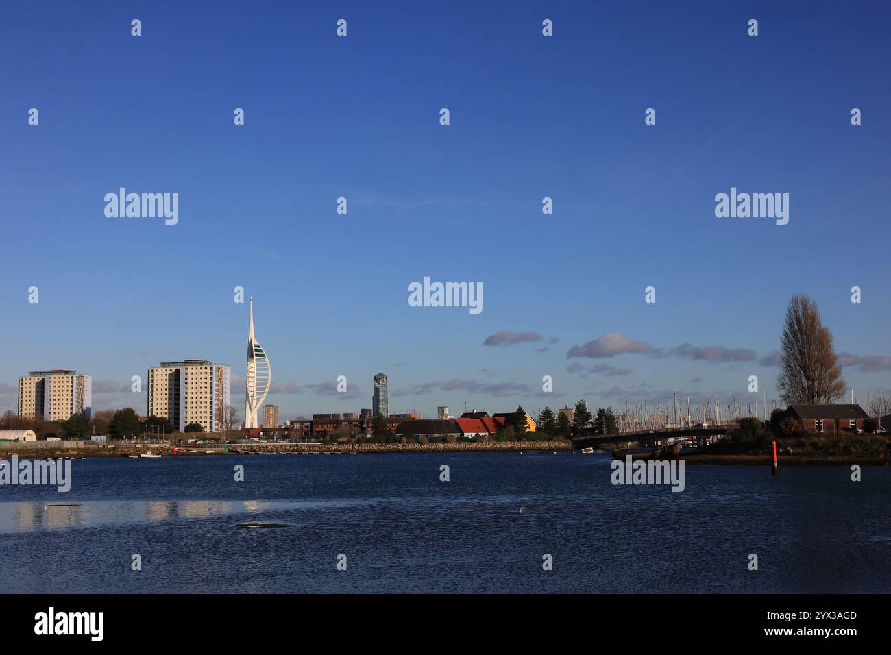 Gosport, Hampshire, England. 22 November 2024. Landscape view, beside ...