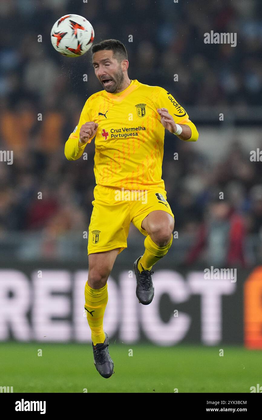 Roma, Italia. 12th Dec, 2024. Braga's Joao Moutinho during the UEFA ...