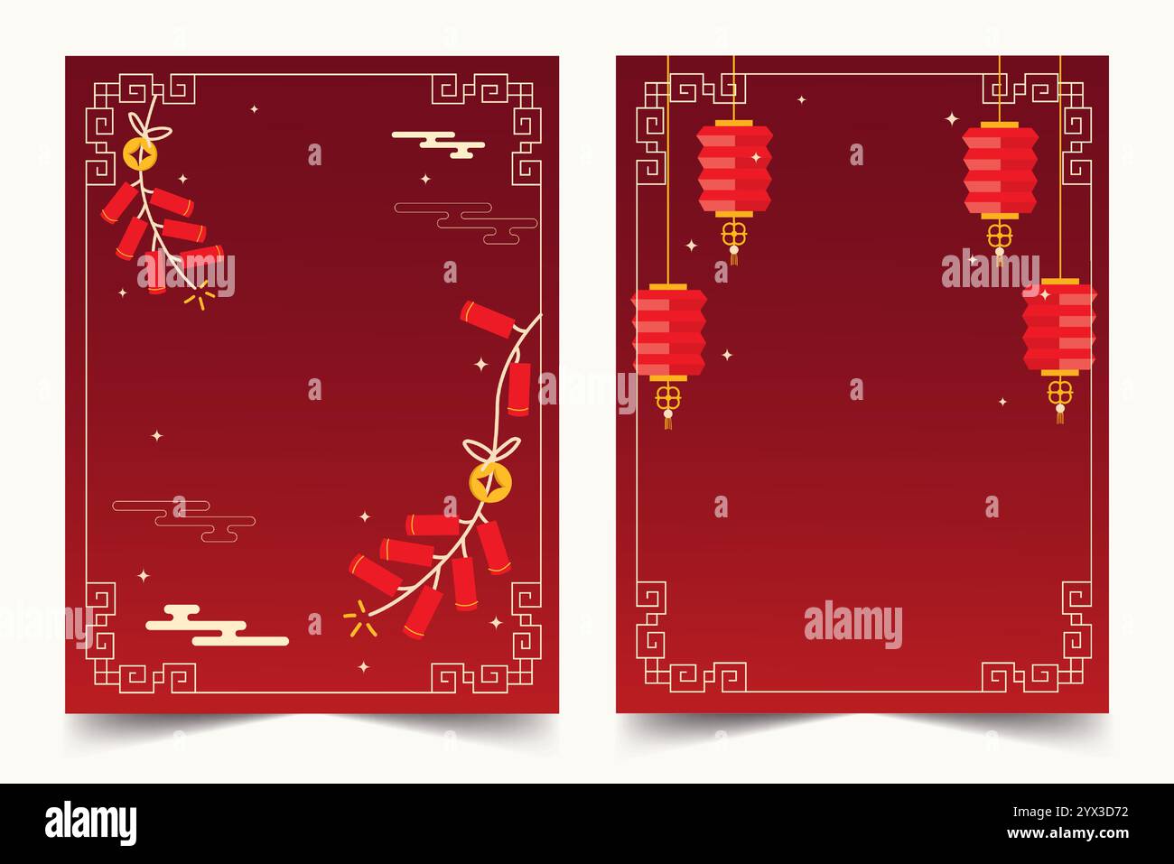 Lanterns illustration Cut Out Stock Images & Pictures - Alamy