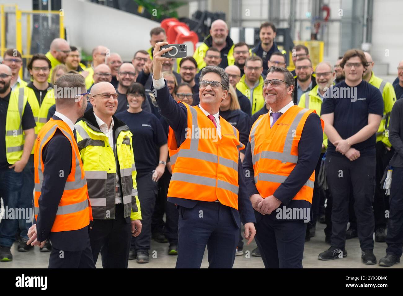 (left to right) Chris Stark head of Clean Power 2030, plant director ...