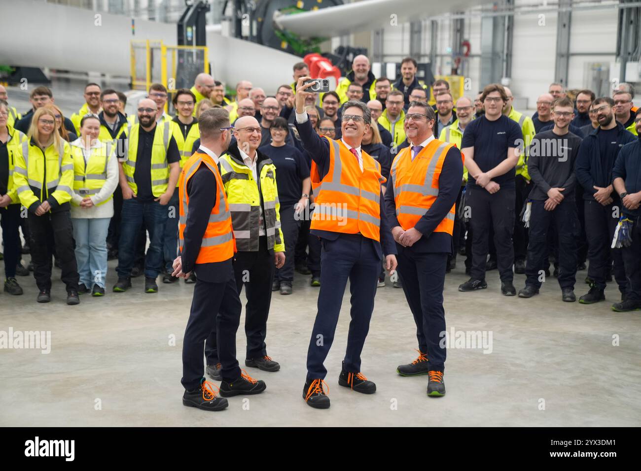 (left to right) Chris Stark head of Clean Power 2030, plant director ...