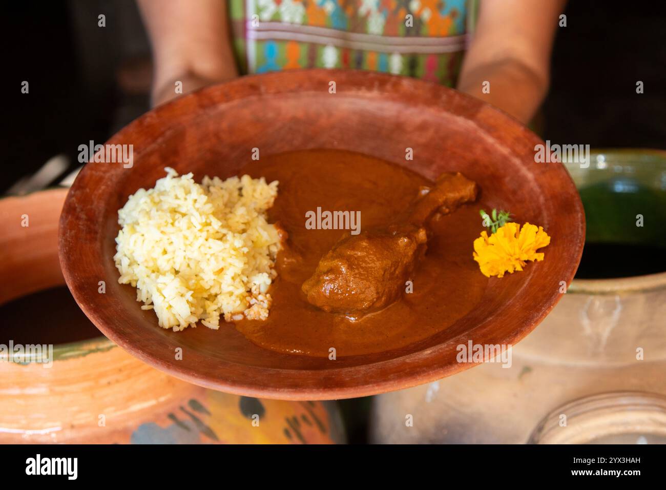 Mole coloradito from Oaxaca. Traditional Mexican recipe made with ...