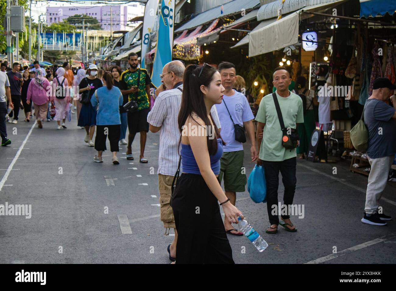 Bangkok, Thailand, December 12, 2024 People visiting the Chatuchak ...