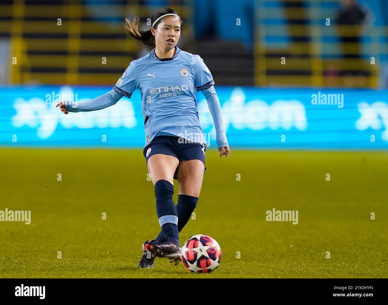 Manchester, UK. 12th Dec, 2024. Yui Hasegawa of Manchester City during the UEFA Womens Champions ...