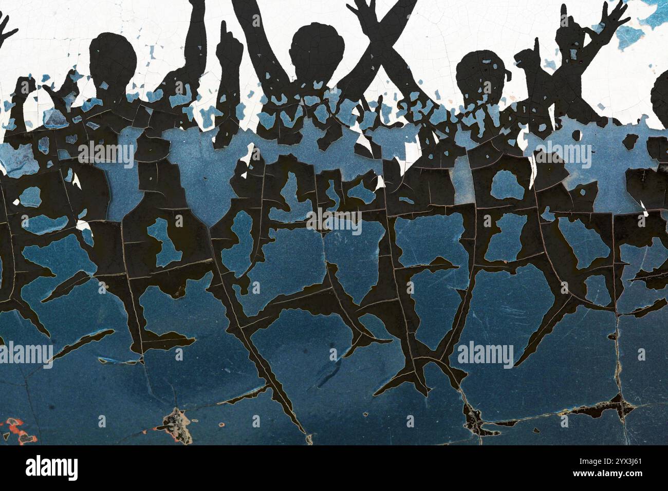 Happy crowd people in concert hi-res stock photography and images - Alamy
