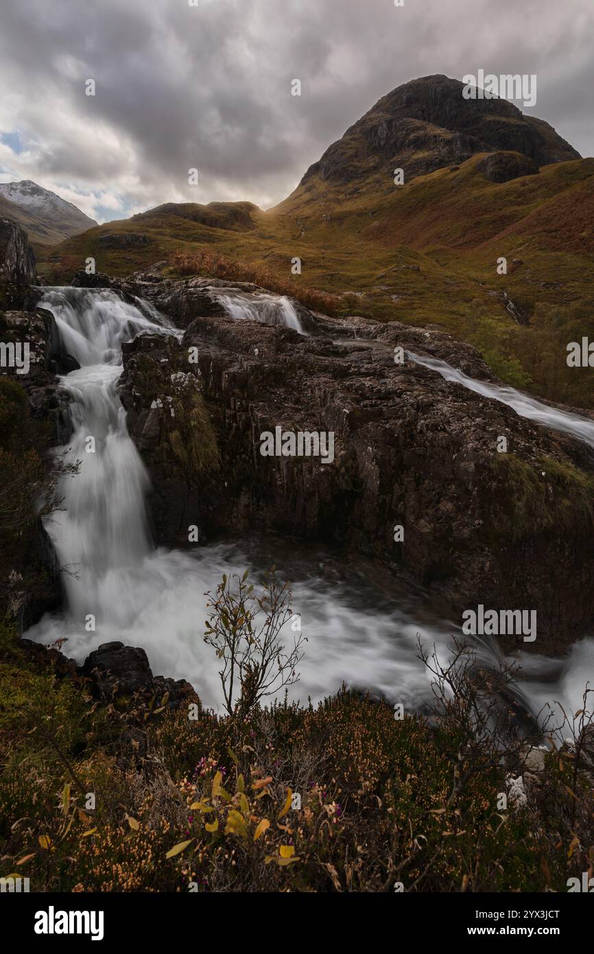 Three waters waterfall at Glencoe Valley, Scotland Stock Photo - Alamy