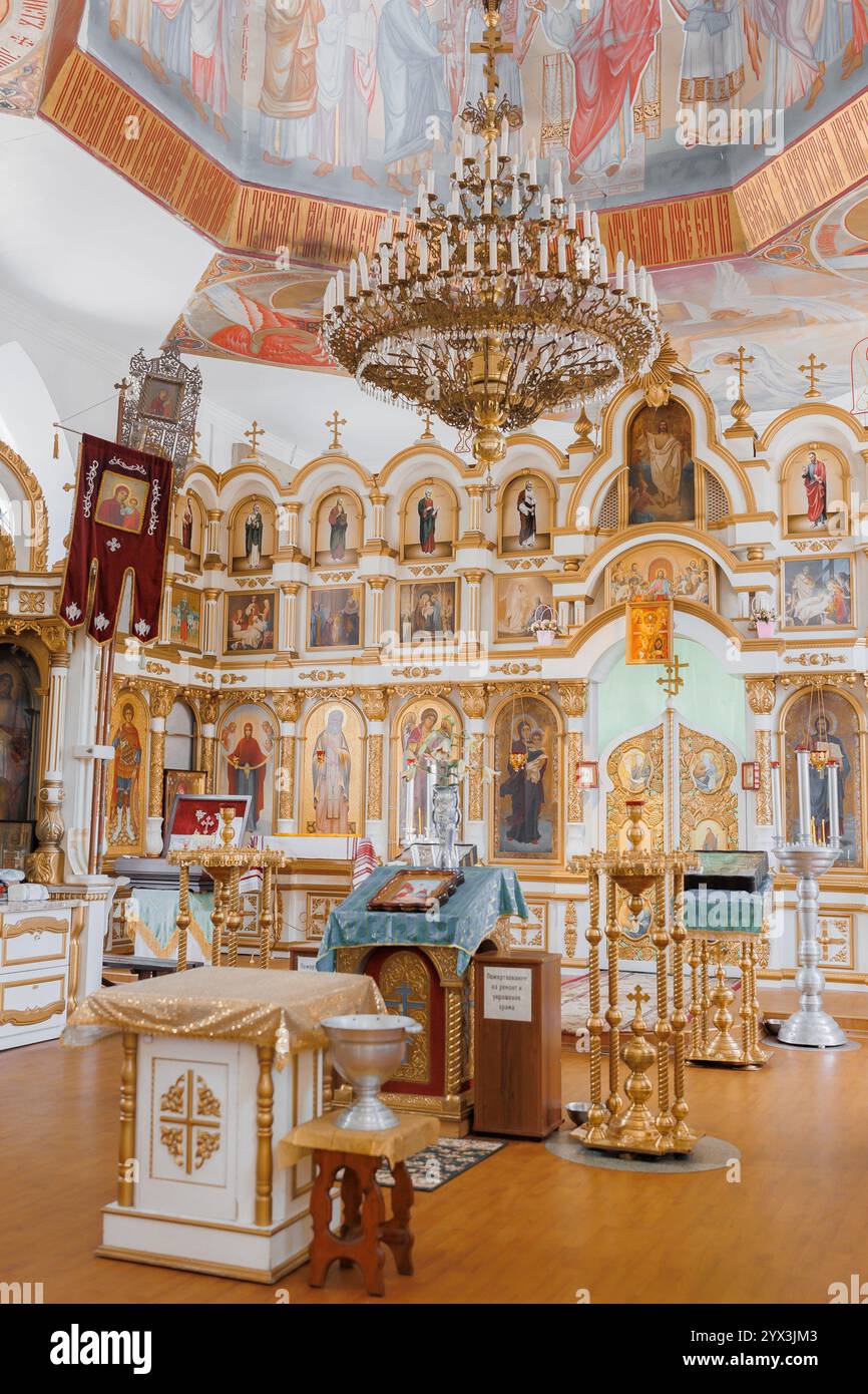 Christening background with baptism baby dress, and cross on pastel ...