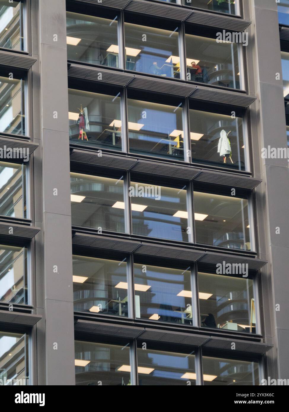 An empty high-rise office tower block located in Bishopsgate, London ...