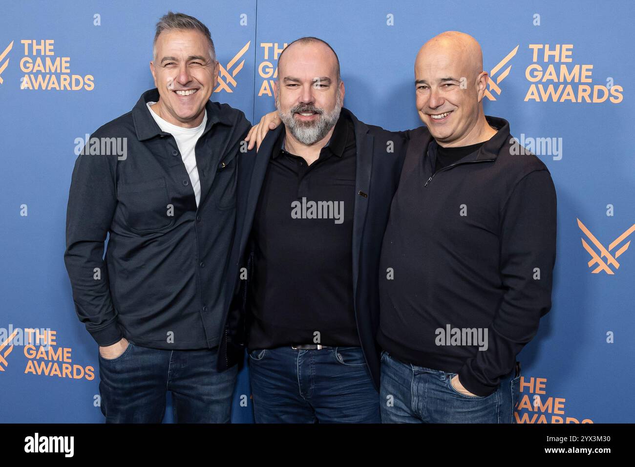 Los Angeles, USA. 12th Dec, 2024. Matthew Karch, John Bert and Andrey ...