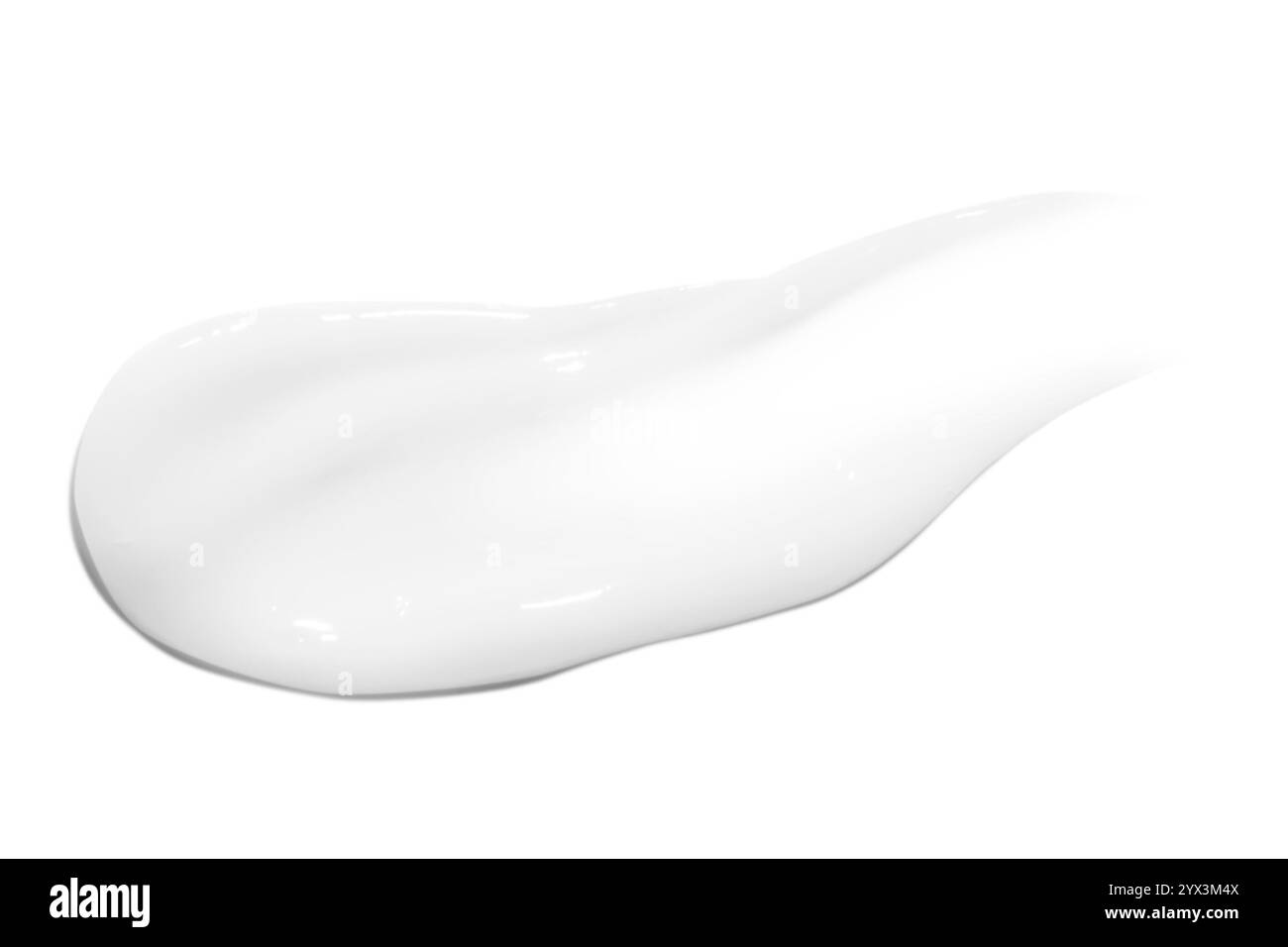 Soft smear of face cream on an empty background. Hydrating, beauty ...