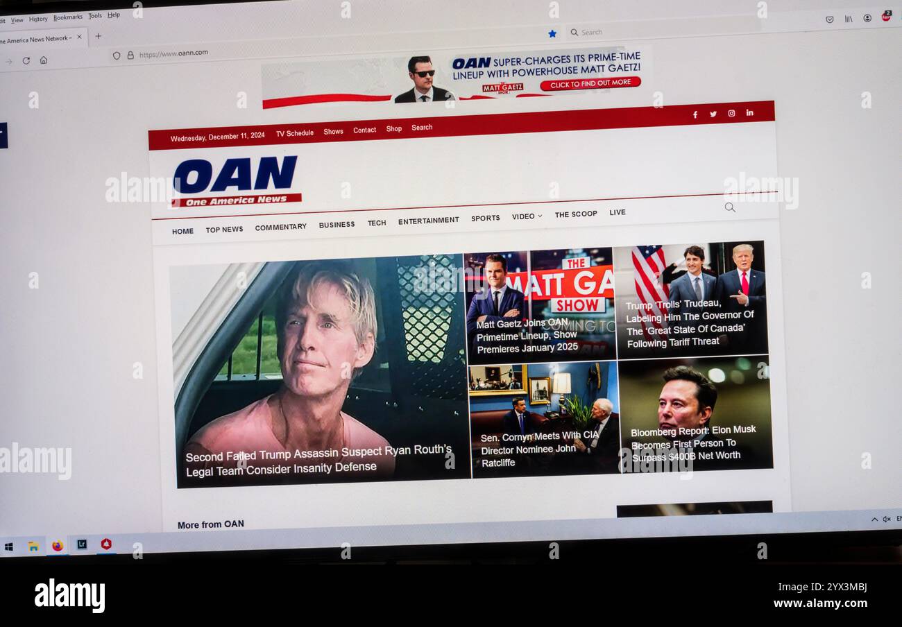 One america news network hi-res stock photography and images - Alamy