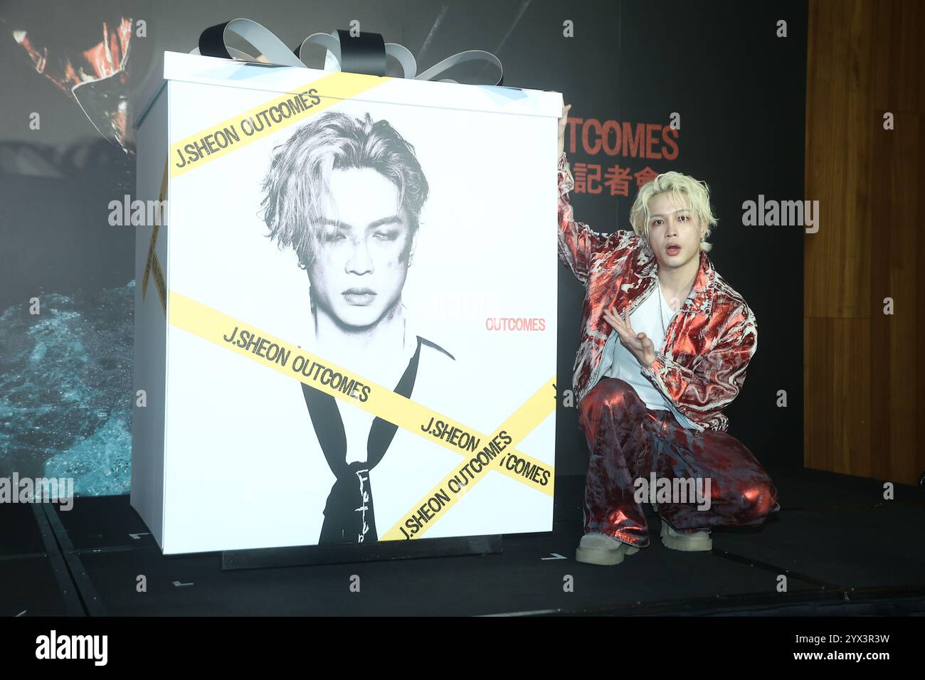 TAIPEI, CHINA - NOVEMBER 13, 2024 - Taiwanese male singer J Sheon ...