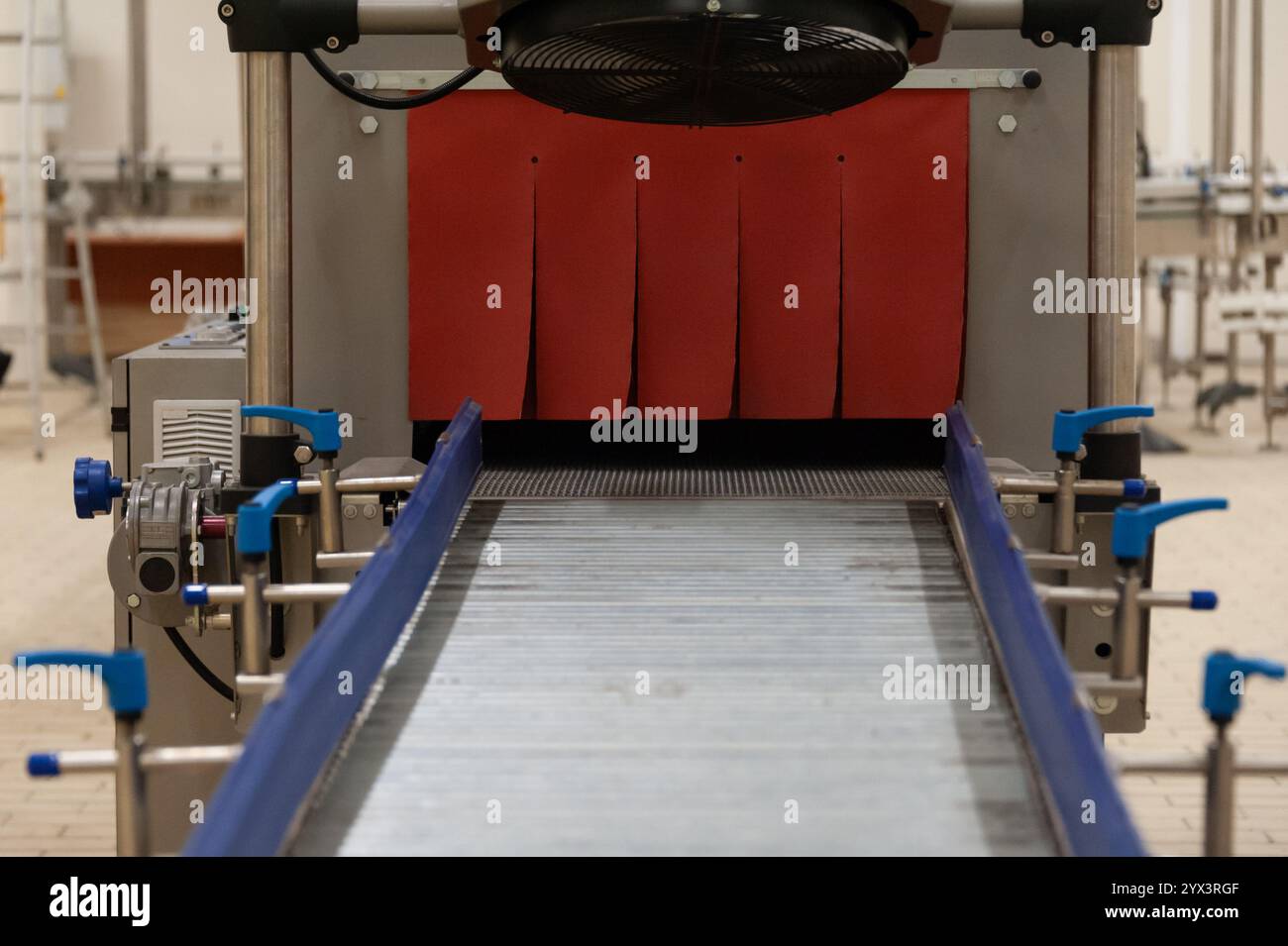 Industrial factory line with equipment, production line Stock Photo - Alamy