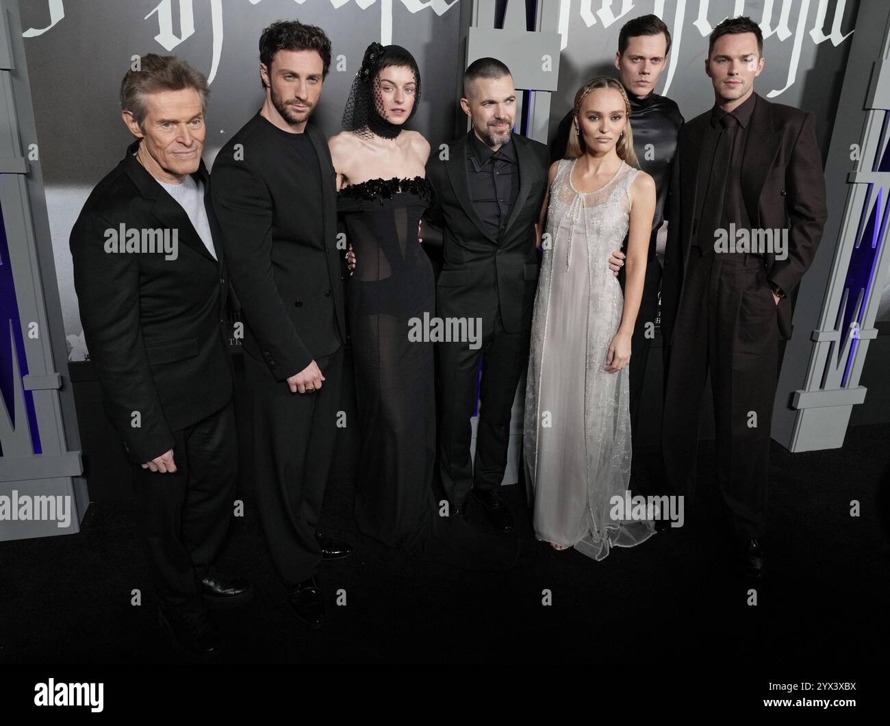 Los Angeles, USA. 12th Dec, 2024. (L-R) NOSFERATU Cast & Crew - Willem ...