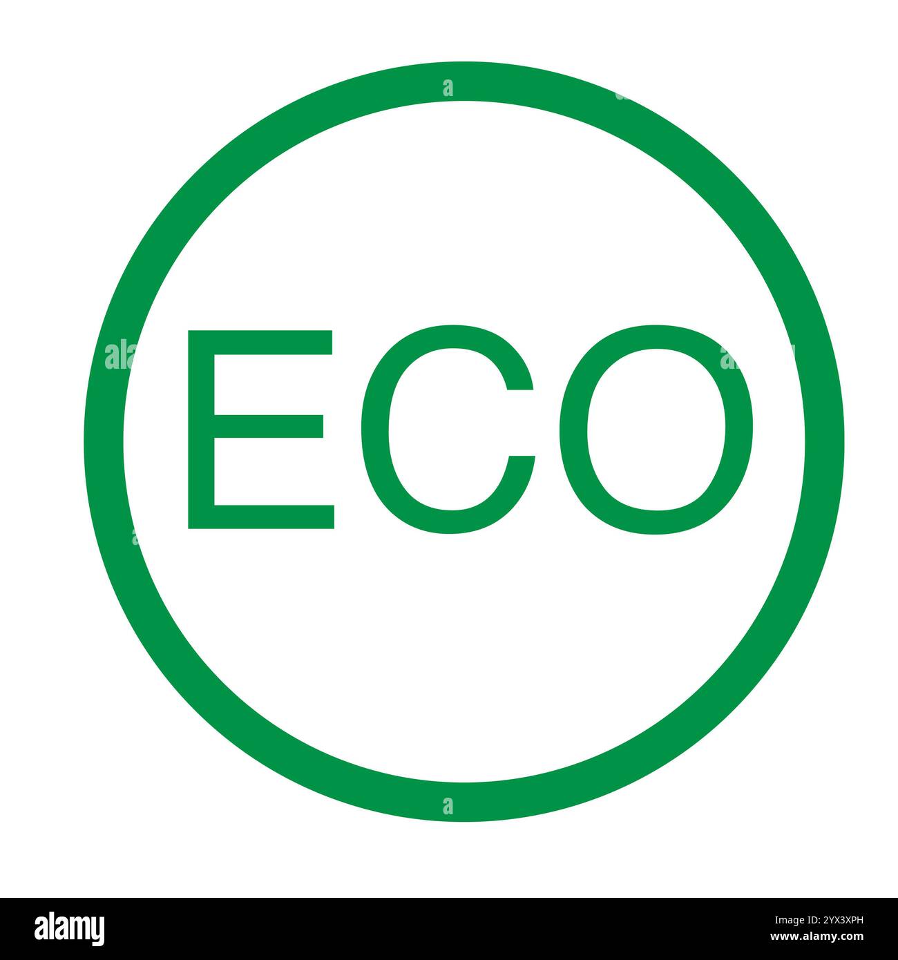 ECO sign on a blank background. Perfect for eco-friendly ...