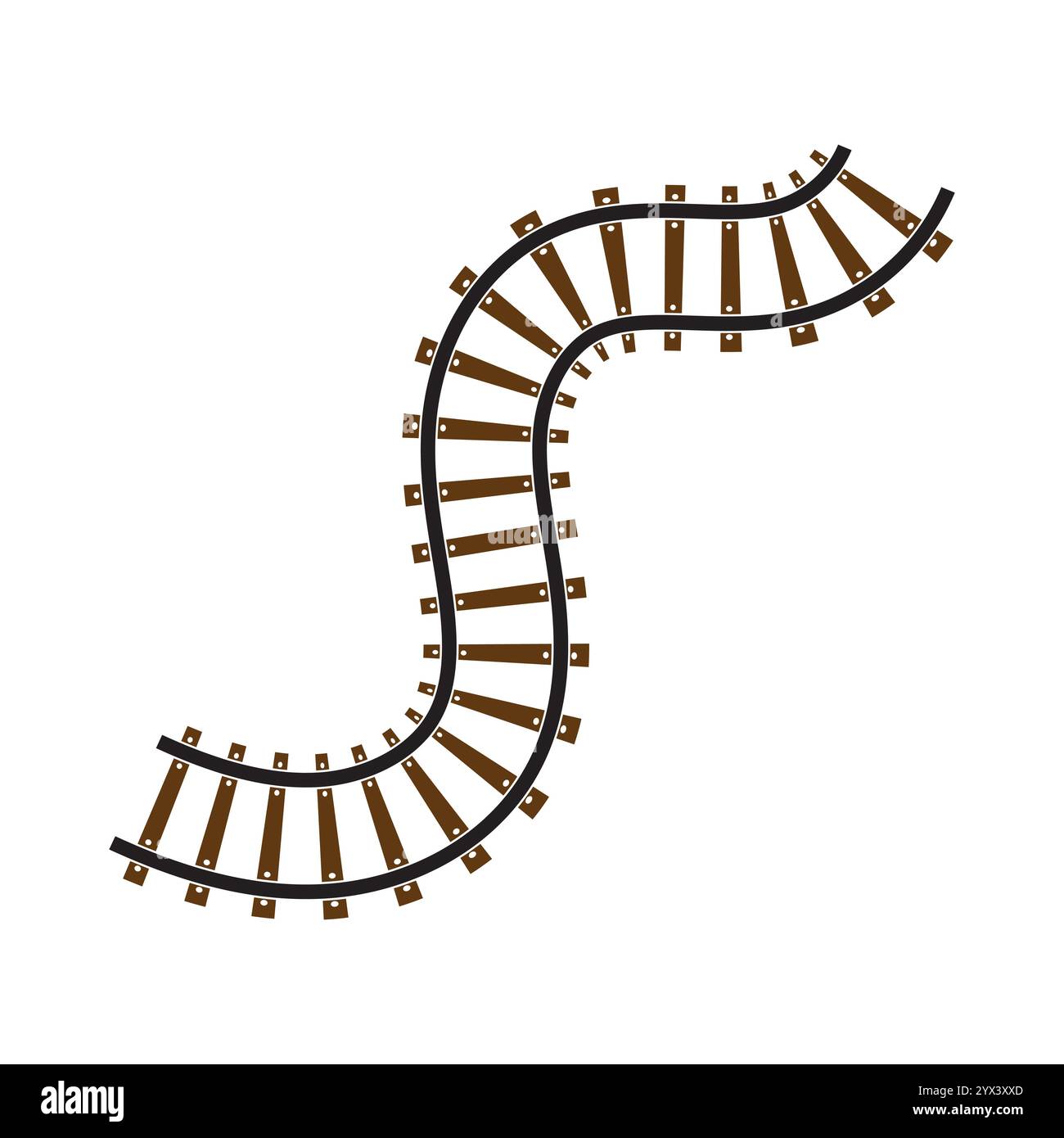 Train Track Logo Train Track Illustration Hi Res Stock Photography And