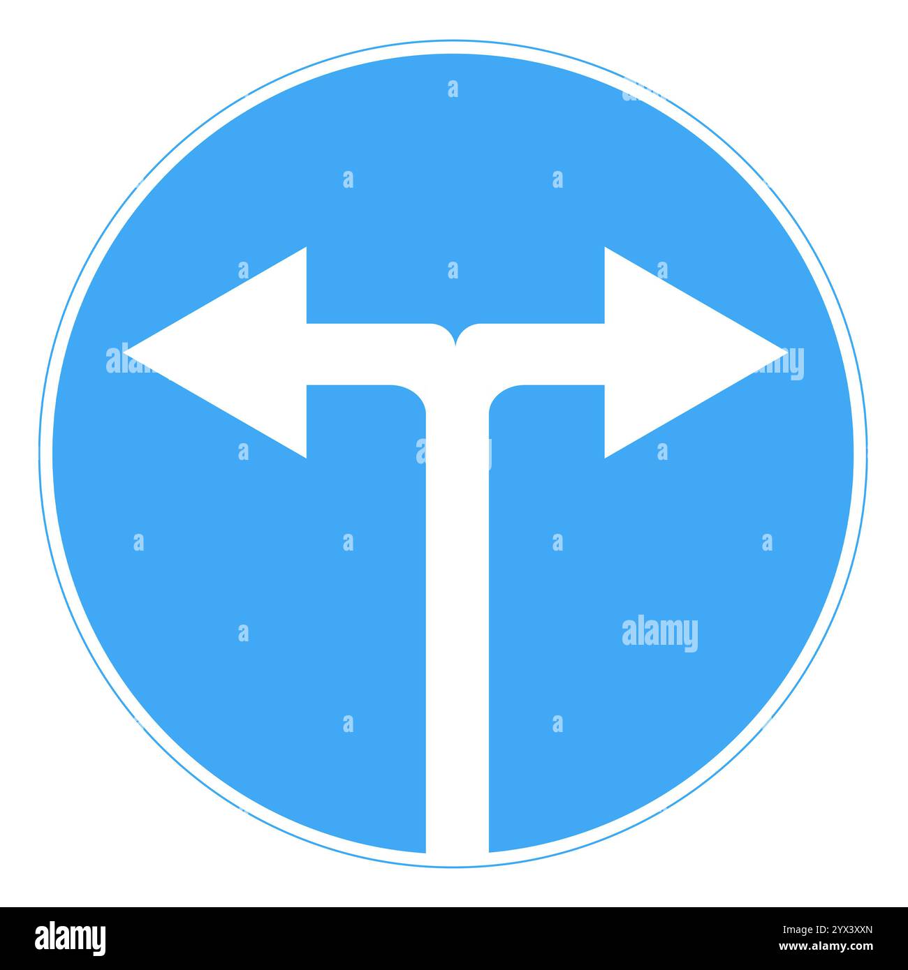 3d blank road sign arrows Cut Out Stock Images & Pictures - Alamy