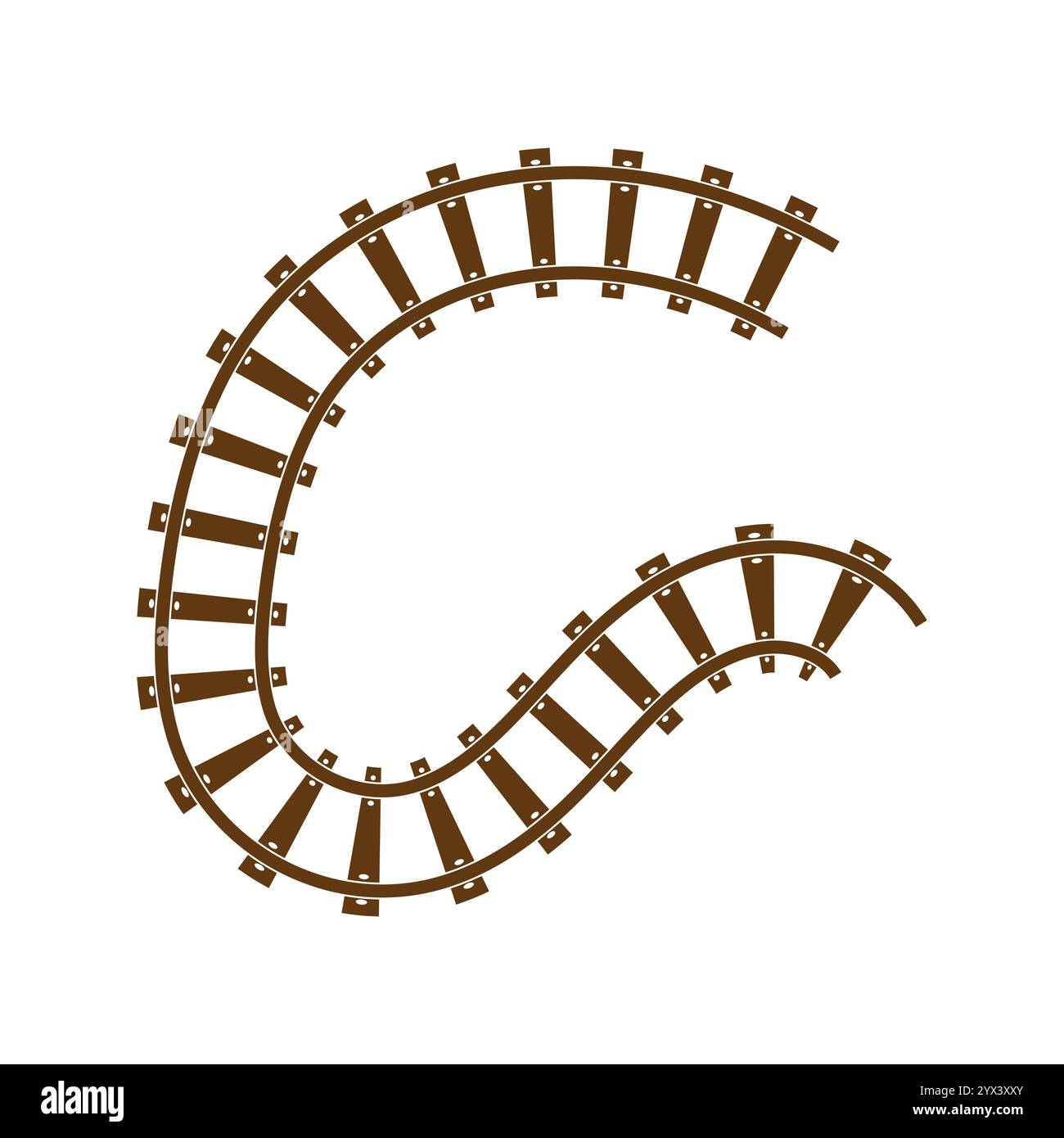 railroad tracks logo vector icon symbol illustration design template ...