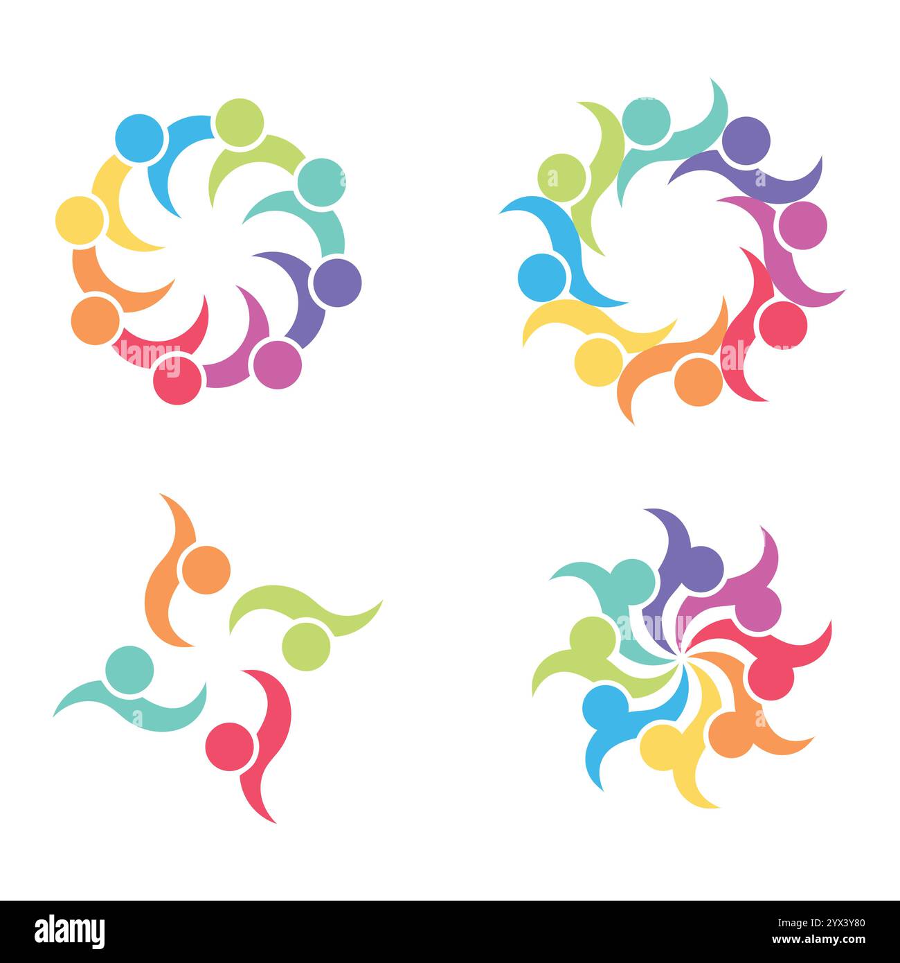 Colorful of Unity and Community logo Stock Vector Image & Art - Alamy