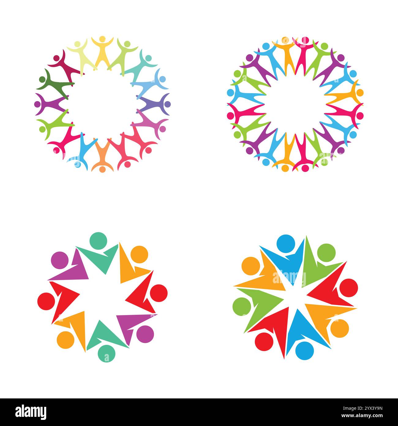 Colorful of Unity and Community logo Stock Vector Image & Art - Alamy