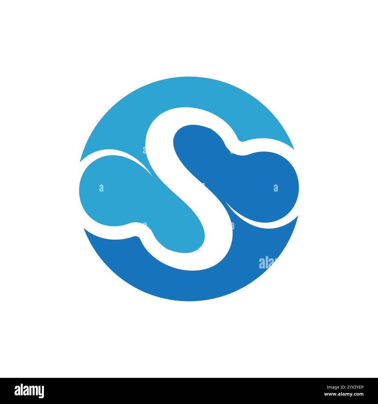 Blue cloud icon logo vector Stock Vector Image & Art - Alamy
