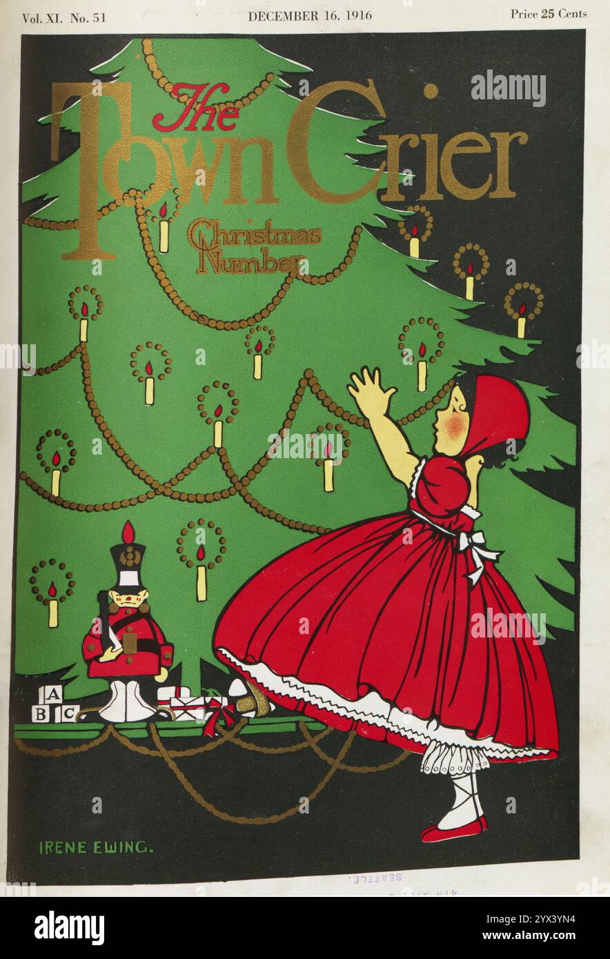 The Town Crier, December 16 1916 Seattle Washington Christmas cover ...
