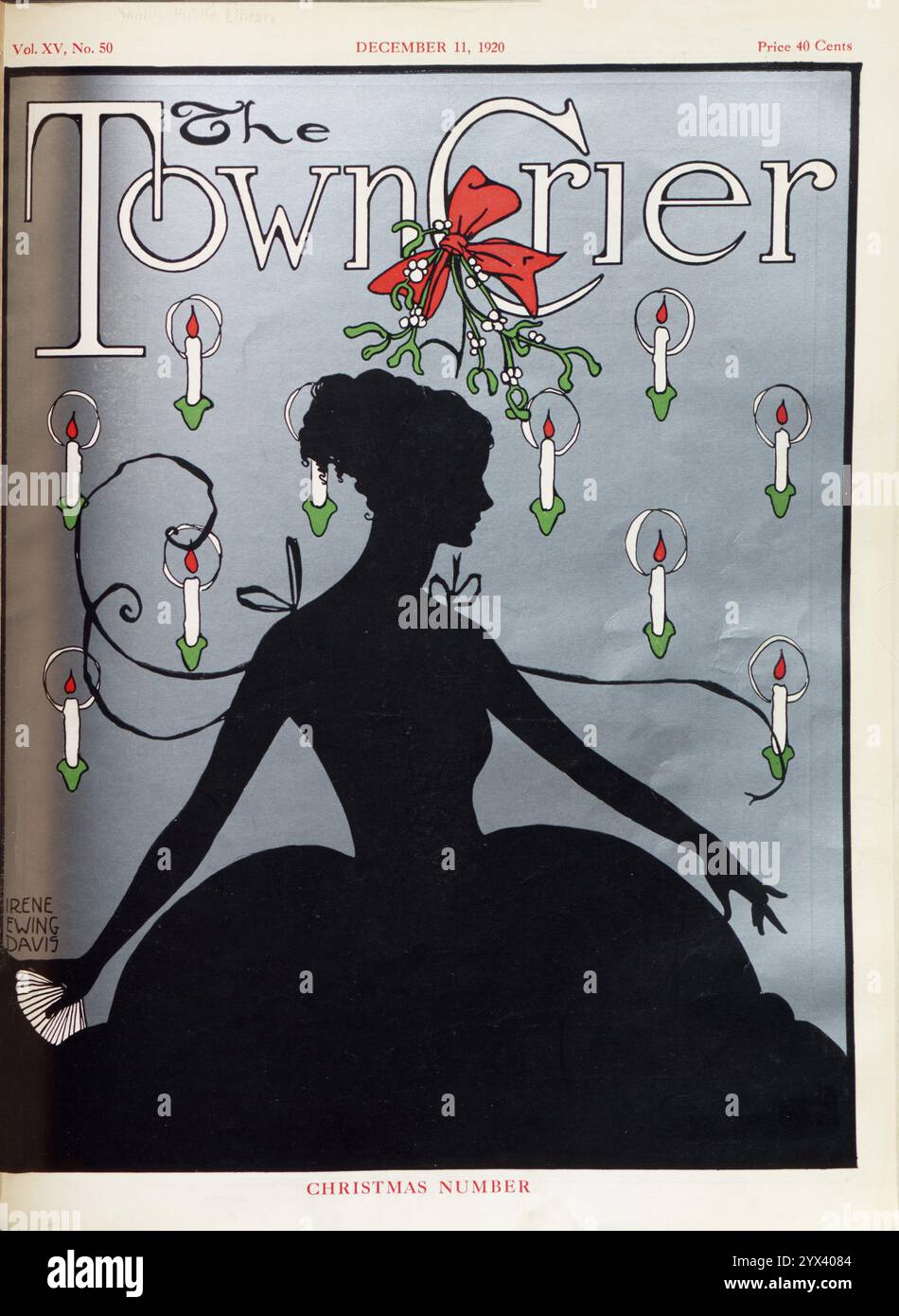 1920 The Town Crier, December 11,1920 Christmas cover - art by Irene ...