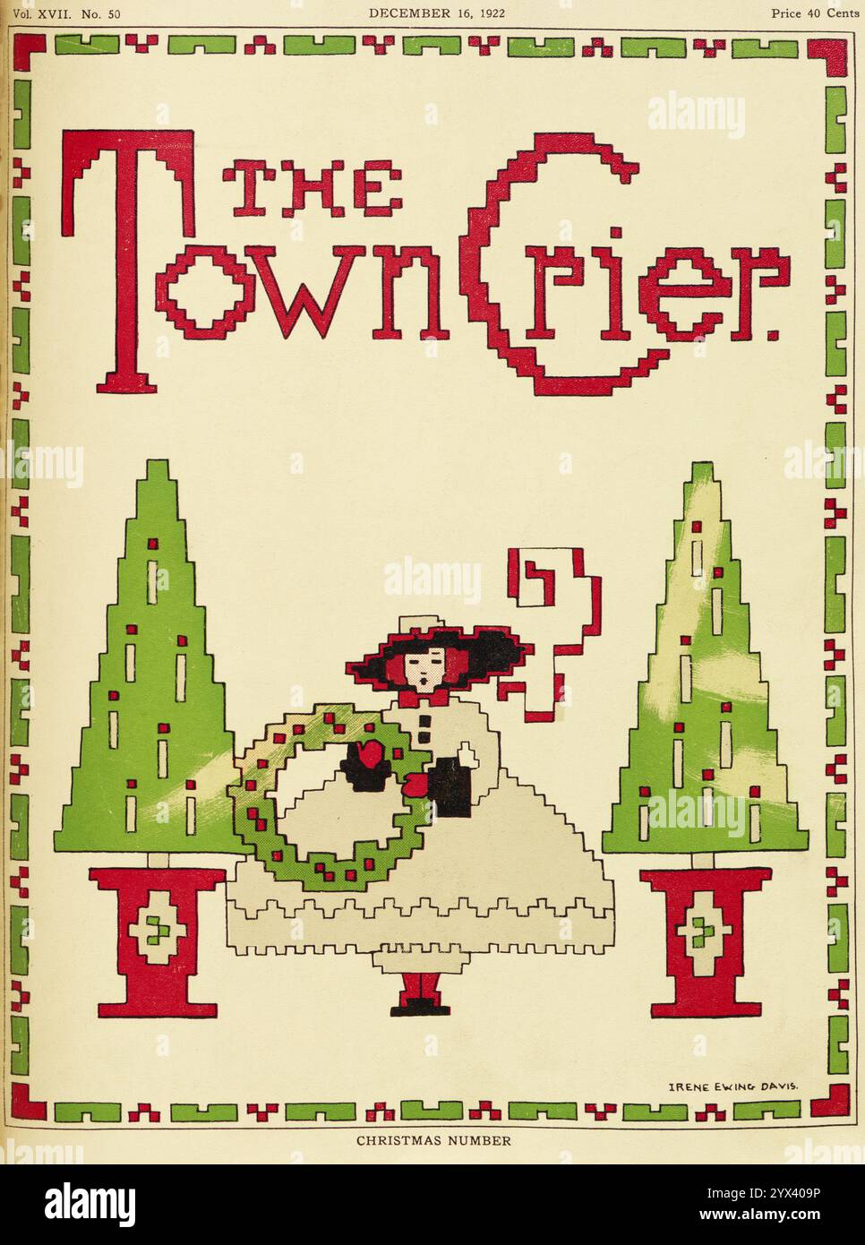 1922 The Town Crier Seattle Washington December 16 1922 Christmas cover ...