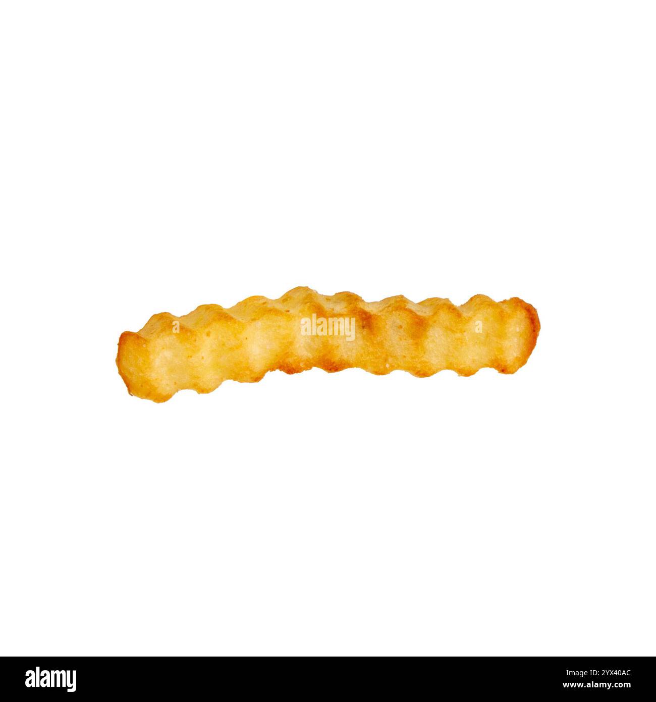 One French fries ribbed on empty background Stock Photo - Alamy