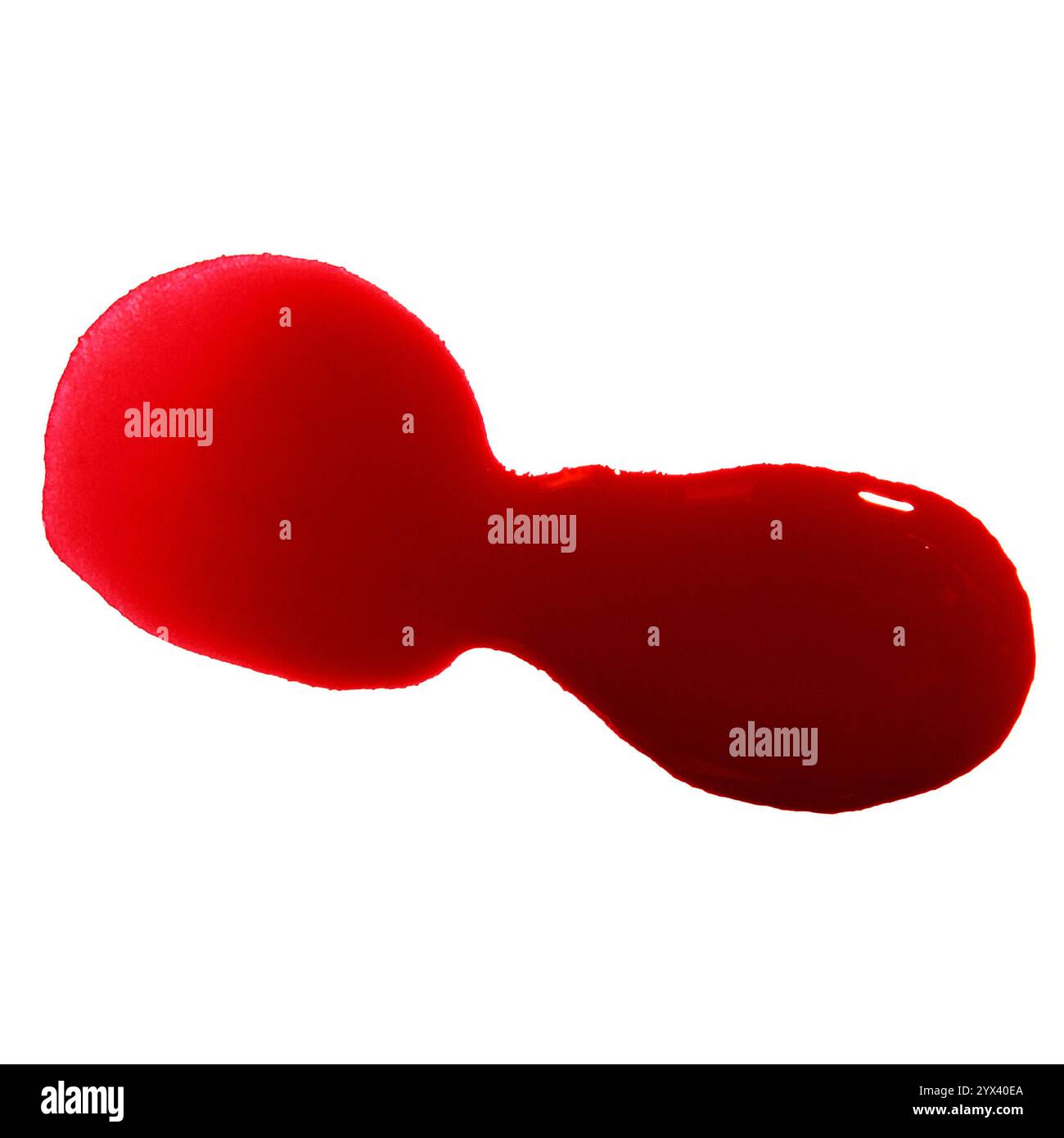 Blood drop or stain on isolated blank background Stock Photo - Alamy