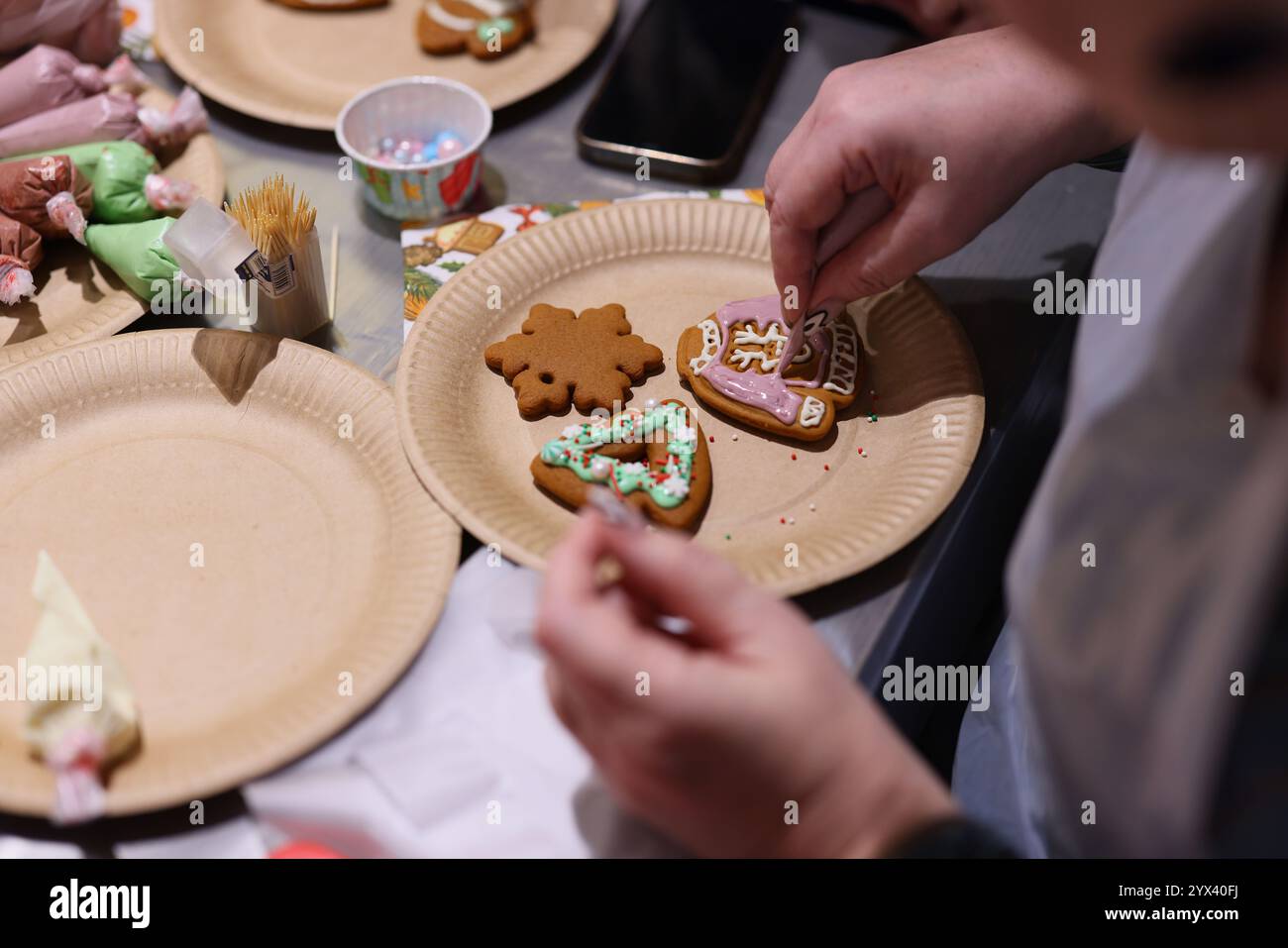 The Festive Gingerbread Decorating Party is currently in full swing ...