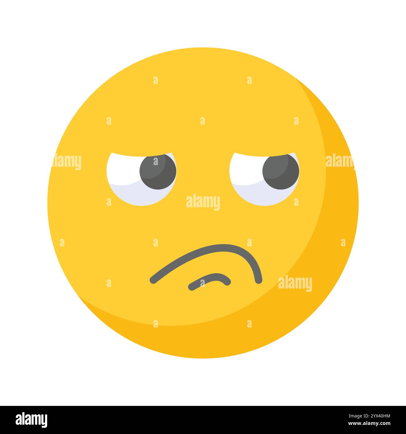 Disgusted emoji vector design, customizable unique vector Stock Vector ...