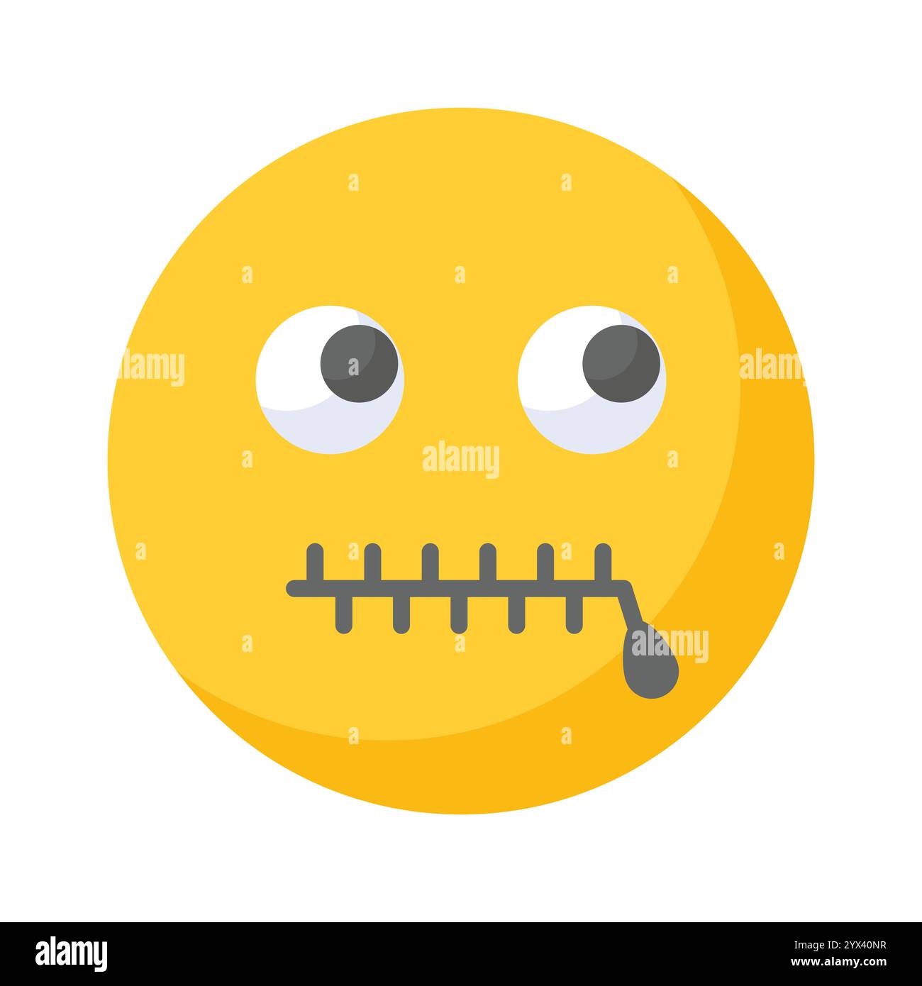 Pixel perfect secret emoji icon design, ready to use vector Stock ...