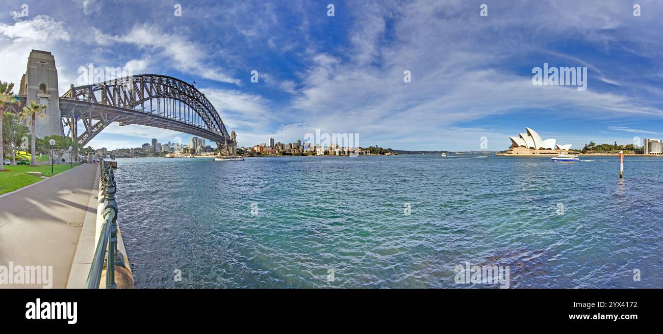 Sydney Harbour Bridge captured from an iconic perspective with water ...