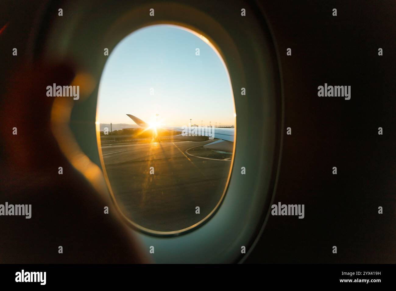 A breathtaking view from a plane's window Stock Photo - Alamy
