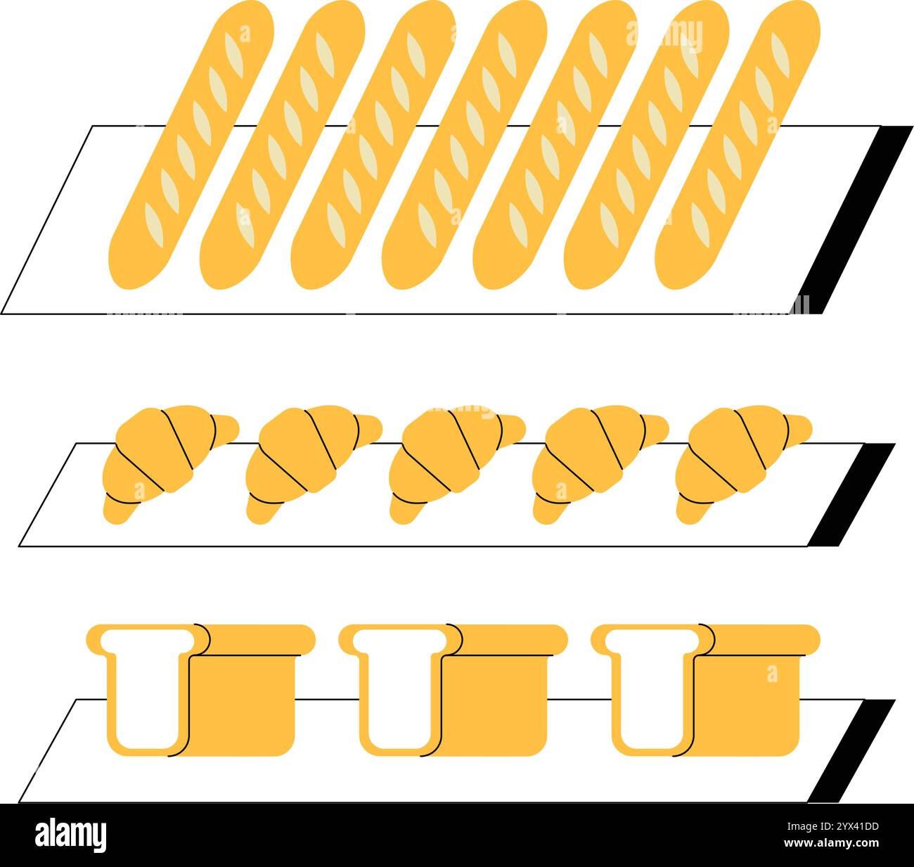 French pastries display Cut Out Stock Images & Pictures - Alamy