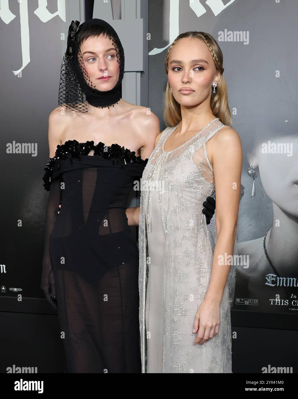 Los Angeles, Ca. 12th Dec, 2024. Emma Corrin, Lily-Rose Depp at the LA ...
